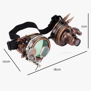 Accessories | Steampunk Spiked Goggles Loupe Eyewear Halloween Cosplay ...